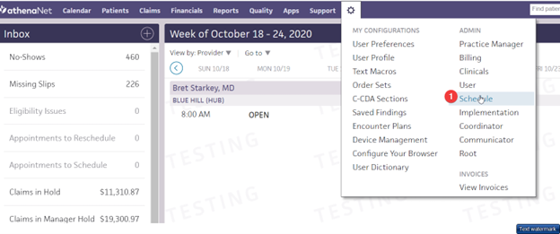 5. Allow Web Scheduling – ER Express Client Resources
